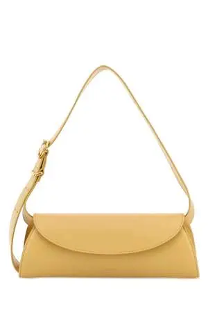 JIL SANDER Structured Mini Shoulder Handbag In Calf Leather, 29 Cm X 11 Cm X 10 Cm - Yellow