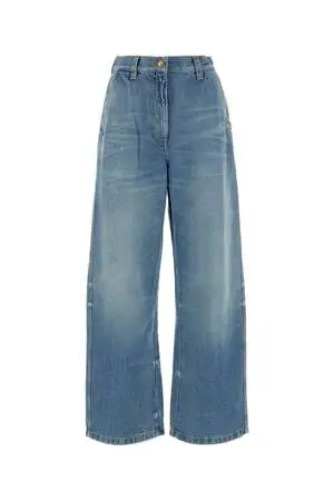 Palm Angels Denim Wide-leg Jeans - Blue