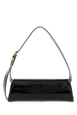 JIL SANDER Mini Calf Leather Cannolo Shoulder Handbag - Black