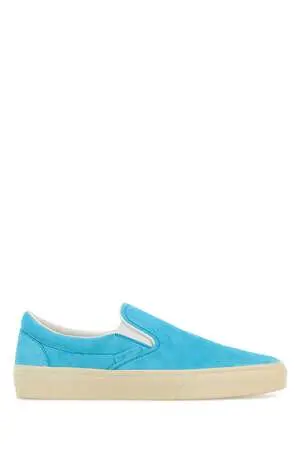 TOM FORD Suede Slip-on Sneakers - Light Blue