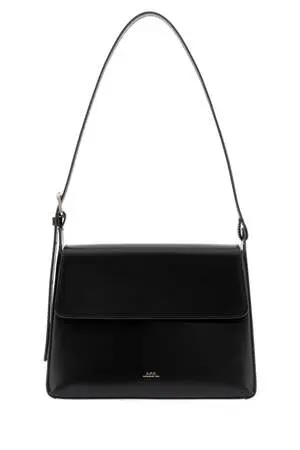 A.p.c. Leather Virginie Shoulder Handbag Mini - Black