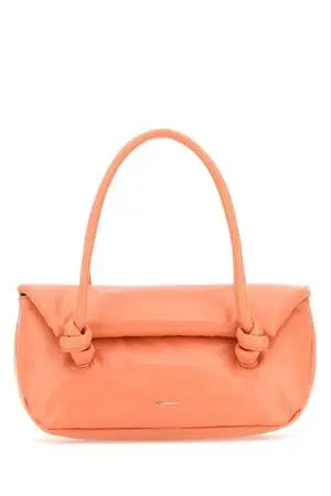 JIL SANDER Mini Leather Handbag With Knotted Handle