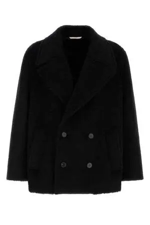 Valentino Garavani Mohair & Virgin Wool Jacket For - Black