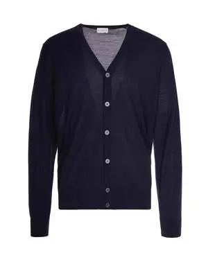 BALLANTYNE V-neck Button-front Cardigan - Navy