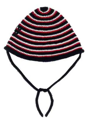 Miu Miu Embroidered Crochet Bucket Hat - Stripped