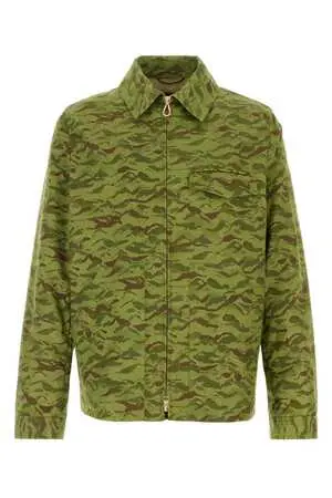 PALTO' Cotton-blend Camouflage Print Zip-up Jacket