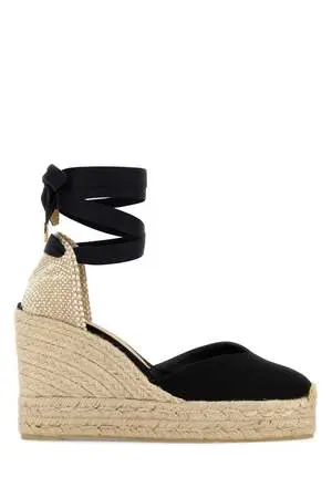 CastaÑer Canvas Wedge Espadrilles With 3.5 Cm Platform And 10 Cm Heel - Black