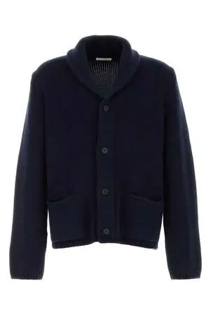 THE ROW Cashmere-cotton Cardigan For - Blue