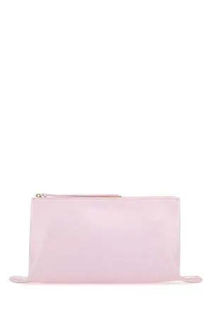 JIL SANDER Medium Leather Clutch - Pink