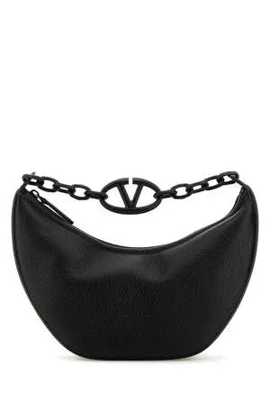 Valentino Garavani Vlogo Moon Hobo Handbag, 17 X 14 X 7 Cm - Black