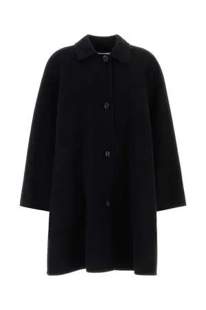 THE ROW The Ina Jacket In Wool Blend - Black