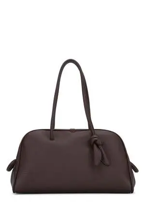 Jacquemus Calf Leather Handbag - Darkbrown