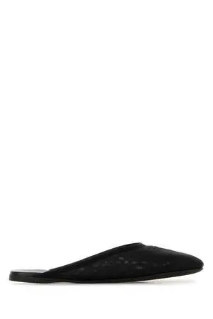 Miu Miu Inspired Mesh Slippers For - Black