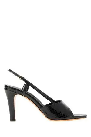 Miu Miu Leather High Heel Sandals