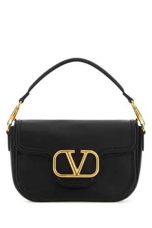 Valentino Garavani Alltime Mini Shoulder Handbag In Calf Leather, 23.5w X 18h X 8d Cm - Black