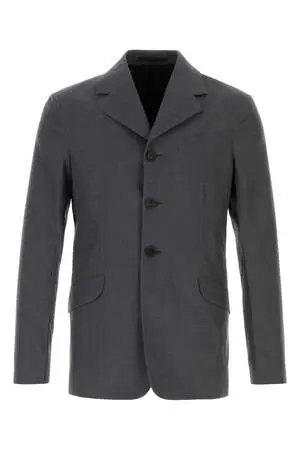 JIL SANDER Graphite Wool Blazer - Grey