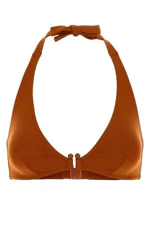 ERES Noctambule Stretch Nylon Bikini Top - Orange