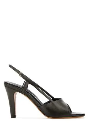 Miu Miu 9 Cm Leather Sandals For - Black