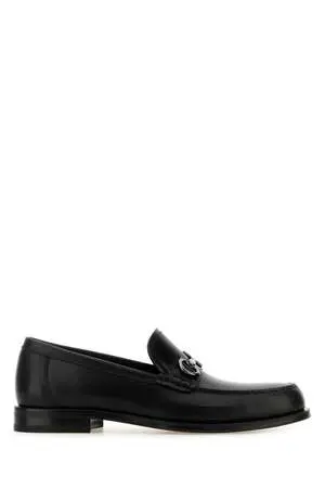 FERRAGAMO Horsebit Calf Leather Loafers