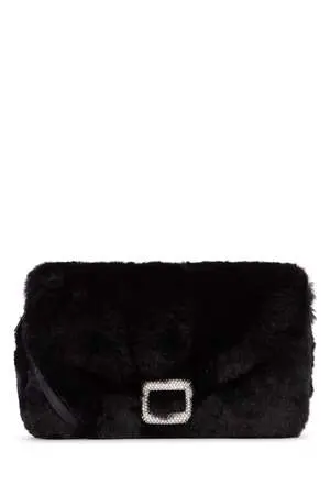 ROGER VIVIER Strass-embellished Phone Holder Wallet For - Nero