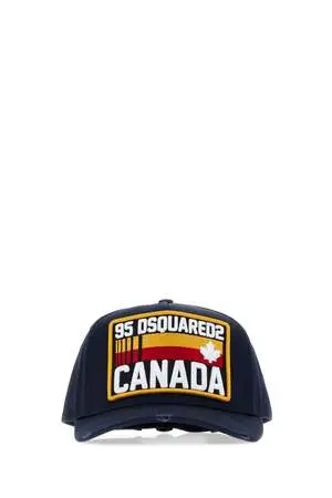 Dsquared2 Baseball Cap In Cotton Gabardine - Blue