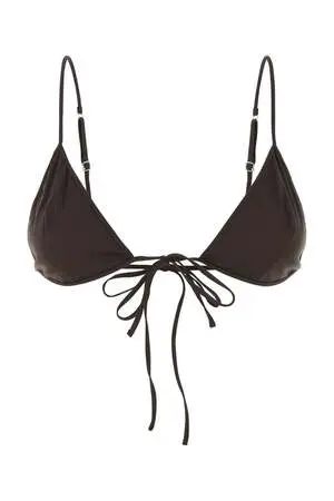 Prada Stretch Poplin Bra - Brown
