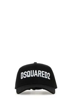 Dsquared2 Cotton Baseball Cap - Black