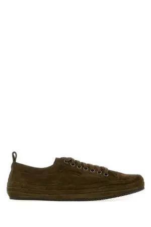 TOM FORD Suede Dean Sneaker - Green