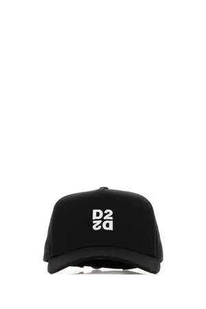 Dsquared2 Cotton Baseball Cap - Black