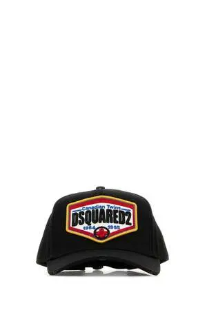Dsquared2 Cotton Baseball Cap - Black