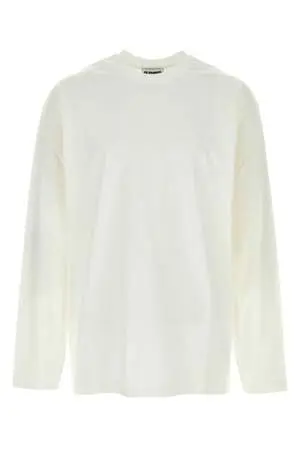 JIL SANDER Premium Cotton Crewneck T-shirt