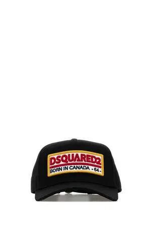 Dsquared2 Cotton Baseball Cap - Black