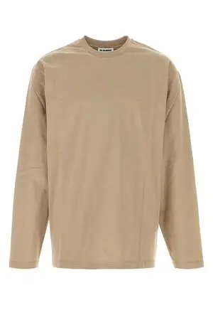 JIL SANDER Cotton T-shirt - Camel