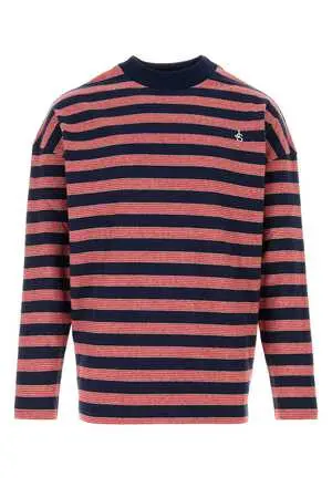 JIL SANDER Embroidered Striped Cotton T-shirt For