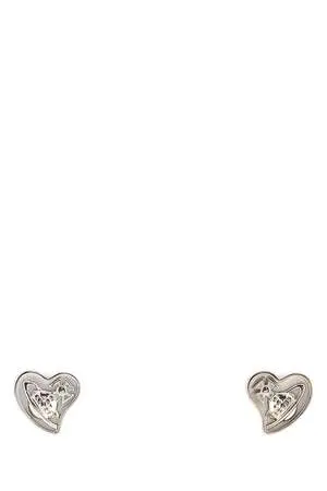 VIVIENNE WESTWOOD Faye Mini Metal Earrings, 1.5 Cm X 1.5 Cm - Silver