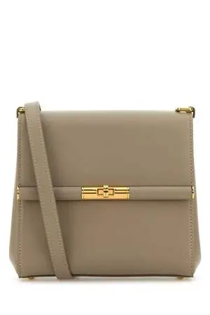 Dolce & Gabbana Marlene Crossbody Handbag In Dove-grain Calf Leather, 18 Cm X 16 Cm X 8 Cm - Grey
