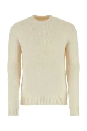 JIL SANDER Alpaca-blend Crewneck Sweater For - White