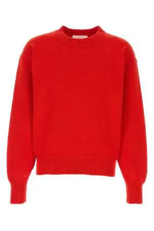 JIL SANDER Cotton Sweater - Red