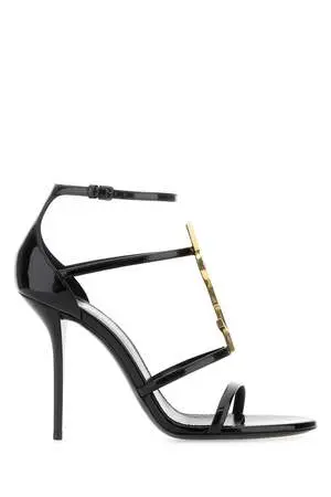 Saint Laurent Cassandra Leather Sandals With 10 Cm Stiletto Heel