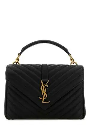 Saint Laurent Medium College Handbag With 23 Cm X 16 Cm X 7 Cm Dimensions - Black