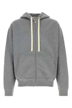 JIL SANDER Cotton Sweatshirt - Grey