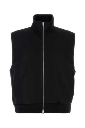 JIL SANDER Virgin Wool Vest - Black