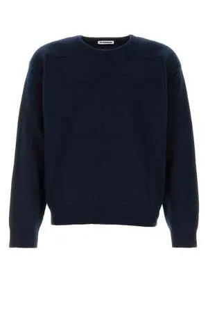 JIL SANDER Wool-blend Crewneck Sweater For - Blue