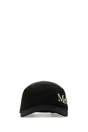 Alexander McQueen Gabardine Baseball Cap - Black