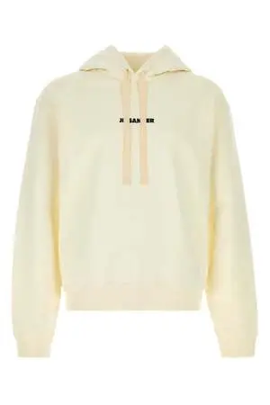 JIL SANDER Ivory Cotton Sweatshirt - White