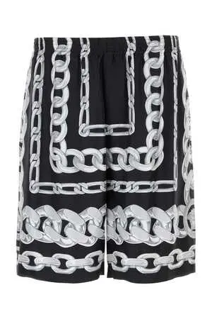 Versace Silk Bermuda Shorts - Printed