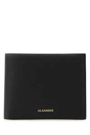 JIL SANDER Mini Leather Wallet 12 Cm X 9 Cm X 2 Cm - Black