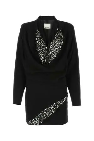 Isabel Marant Étoile Lazeli Mini Crepe Dress - Black