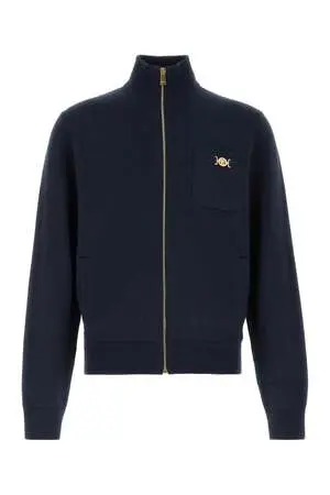 Versace Cashmere & Cotton Cardigan - Blue