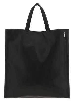 JIL SANDER Leather Light Shopping Handbag, 33cm X 36cm X 12cm - Black